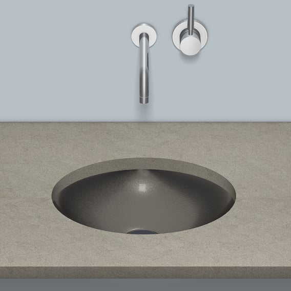 LAUFEN FORM Unterbauwaschtisch metallic dark iron - H513FM60191121 ...