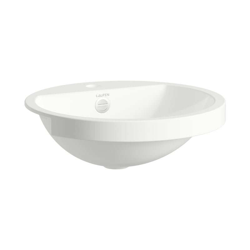 LAUFEN FORM Halbeinbauwaschtisch mit antibakterieller Beschichtung ...