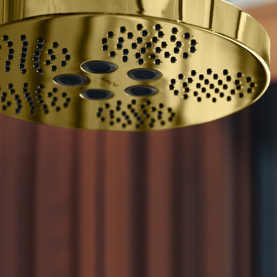 AXOR One Kopfbrause, 1 Strahlart gold - 48493990 - Emero.de