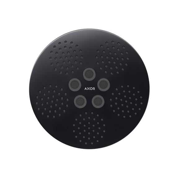 AXOR One Kopfbrause, 2 Strahlarten schwarz matt - 48492670 - Emero.de