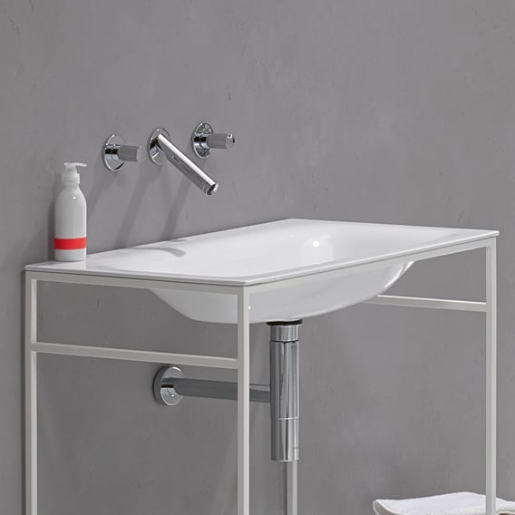 Bette Lux Shape Waschtisch mit Gestell weiß matt, WT weiß - A171-000 ...
