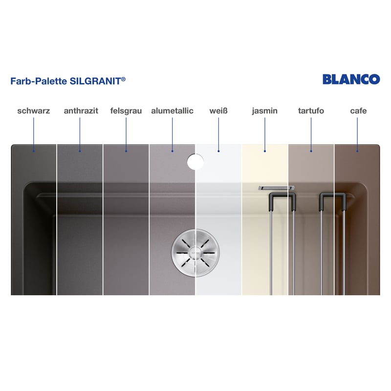 Blanco Metra Küchenspüle anthrazit matt - 513044 - Emero.de