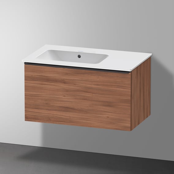 Duravit D-Neo Schrank mit Me by Starck Waschtisch, 1 Auszug nussbaum ...
