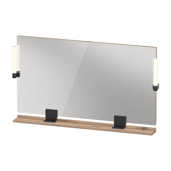 Duravit Sivida Ablage eiche marmoriert/diamantschwarz - SV74340BD550000 ...