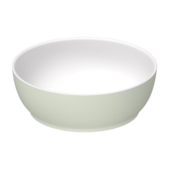 Duravit Sivida Aufsatzwaschtisch blassgrün matt/weiß seidenmatt ...