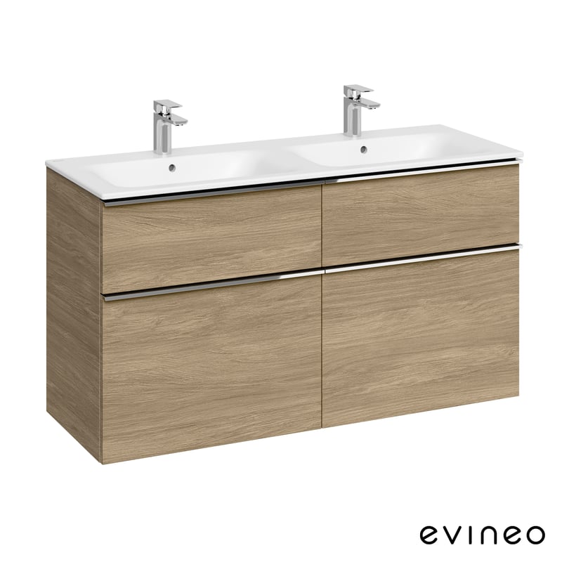 Doppelwaschtisch 130 Cm Mit Unterschrank