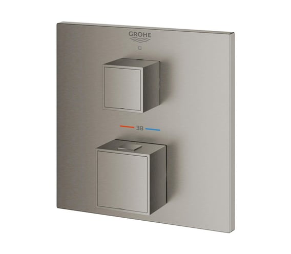 Grohe Grohtherm Cube Unterputz-Duscharmatur mit Thermostat hard ...