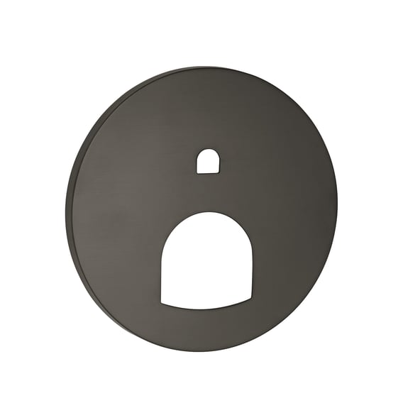 Grohe Rosette, rund hard graphite gebürstet - 49118AL0 - Emero.de