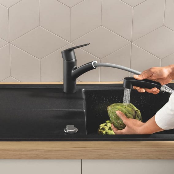 Fabelhafte Grohe Küchenarmatur Schwarz Ebenbild