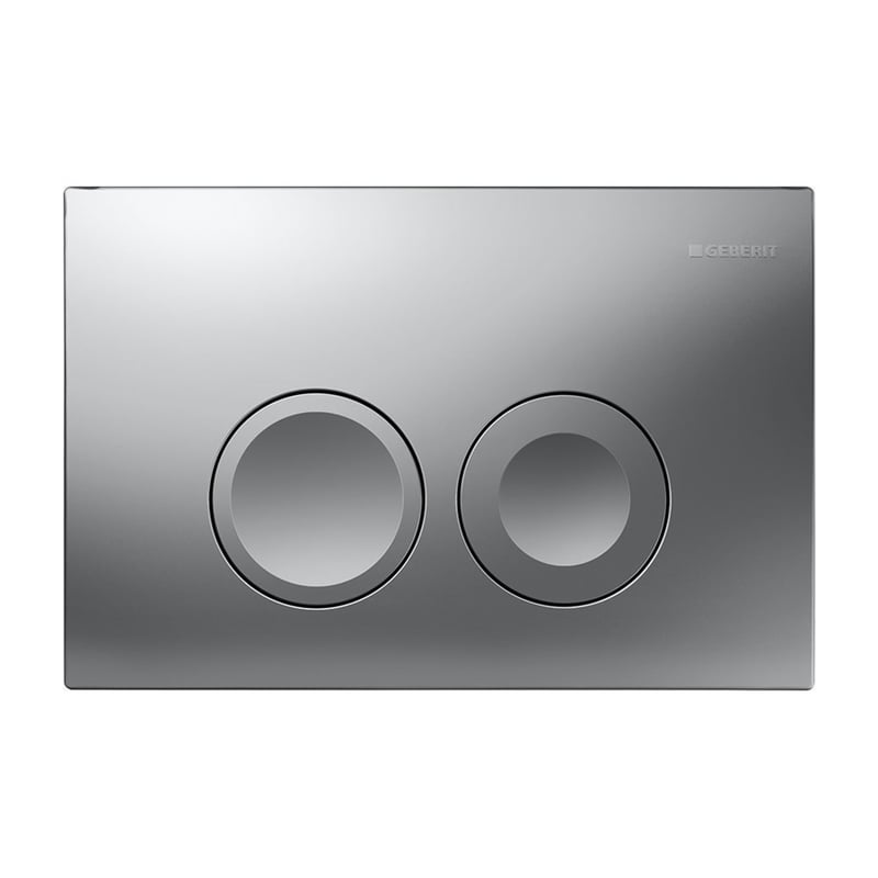 Geberit Delta25 Betätigungsplatte Round chrom matt - 115125465 - Emero.de