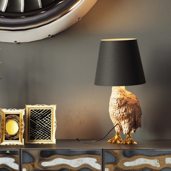 KARE Design Animal Duck Tischleuchte, E27 schwarz - 52702 - Emero.de