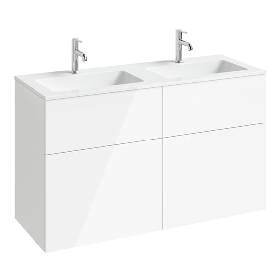 Unterschrank Hochglanz Weiss