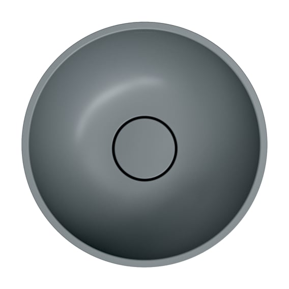 OMNIRES SHELL Aufsatzwaschtisch ash grey matt - SHELL350UNAG - Emero.de