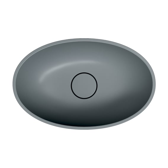 OMNIRES SHELL Aufsatzwaschtisch ash grey matt - SHELL500UNAG - Emero.de