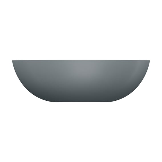 OMNIRES SHELL Aufsatzwaschtisch ash grey matt - SHELL500UNAG - Emero.de