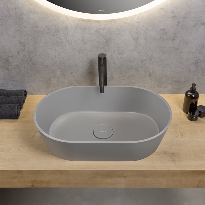 rivea Maila Aufsatzwaschtisch B: 60 H: 16,6 T: 38 cm, mit ...
