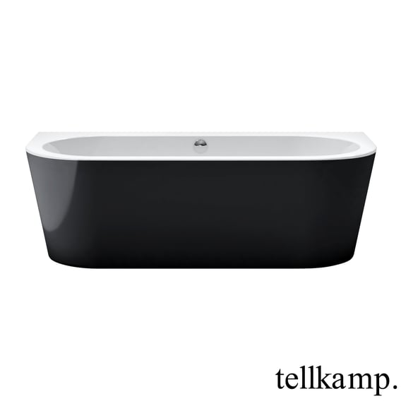 Tellkamp Solitär Wall Vorwand-Whirlwanne mit Verkleidung weiß glanz ...