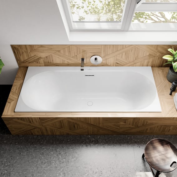 Villeroy & Boch Embrace Duo Rechteck-Badewanne oval, Einbau weiß ...