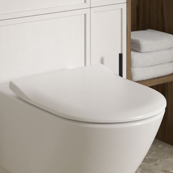 Villeroy & Boch Somera WC-Sitz mit Absenkautomatik & abnehmbar, stone ...