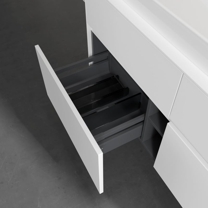 Villeroy & Boch Collaro Waschtischunterschrank, 4 Auszüge weiß matt ...