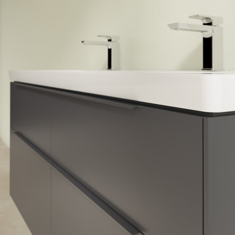 Villeroy & Boch Subway 3.0 Schrank mit Doppelwaschtisch, 4 Auszüge ...