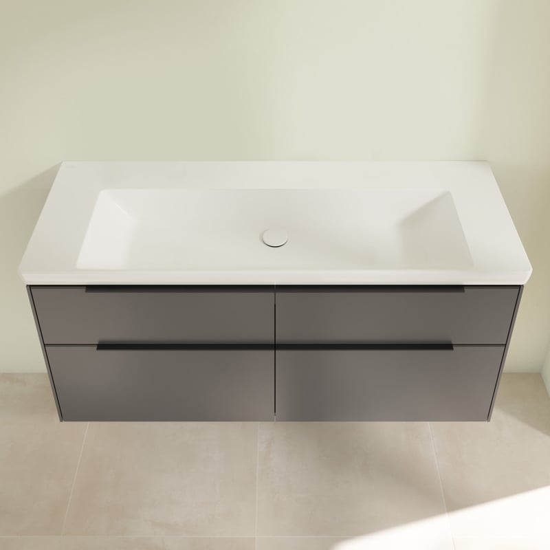 Villeroy & Boch Subway 3.0 Schrank mit Waschtisch, 4 Auszüge graphite ...