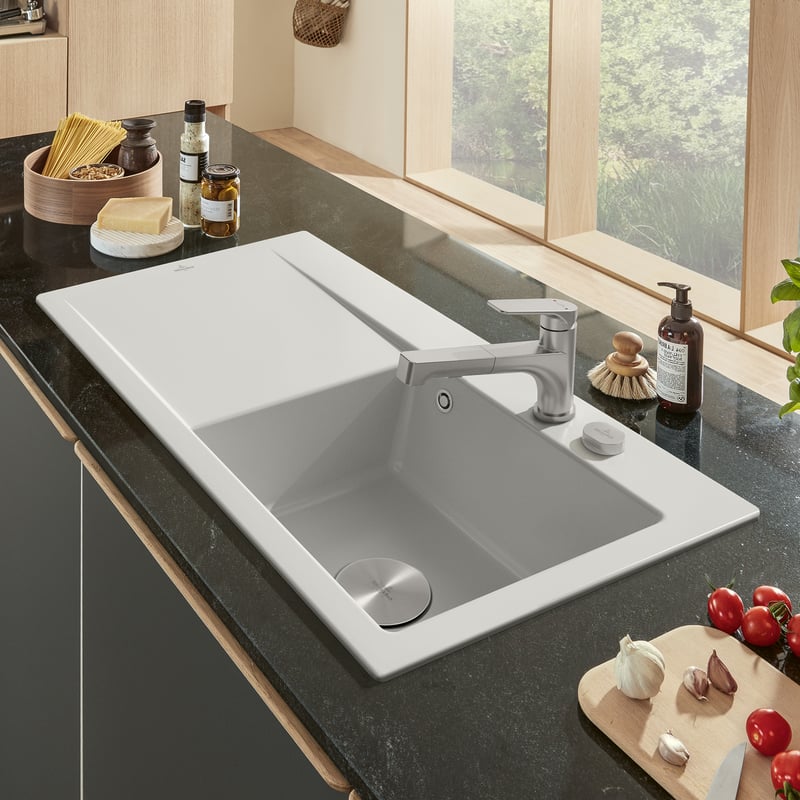 Villeroy & Boch Subway Style 50 Küchenspüle hellgrau - 335102SMHL23 ...