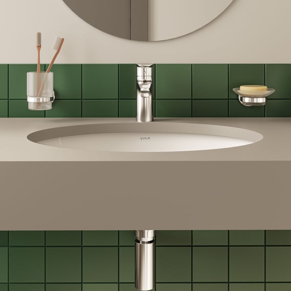 VitrA S20 Unterbauwaschtisch mit VitrAhygiene, weiß - 6069B003-0012 ...