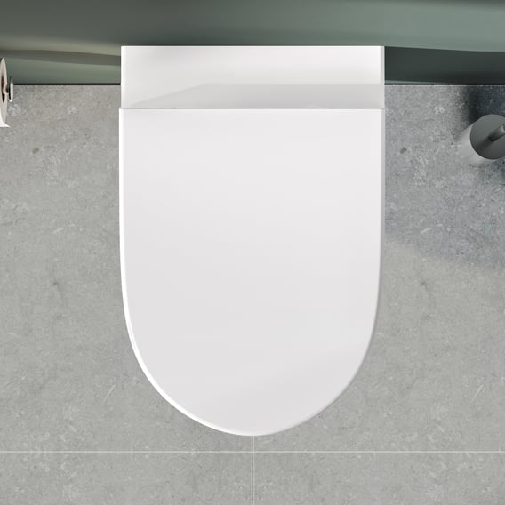 VitrA Sento WC-Sitz mit Absenkautomatik & abnehmbar, weiß - 86-003R409 ...