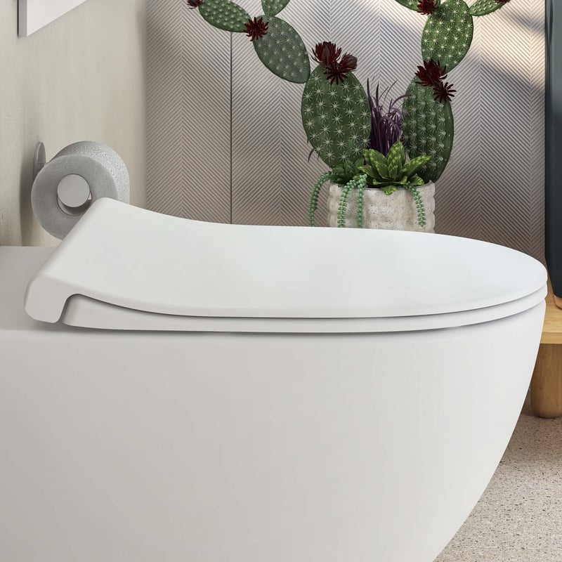 VitrA Sento WC-Sitz mit Absenkautomatik & abnehmbar, edelweiß - 120 ...