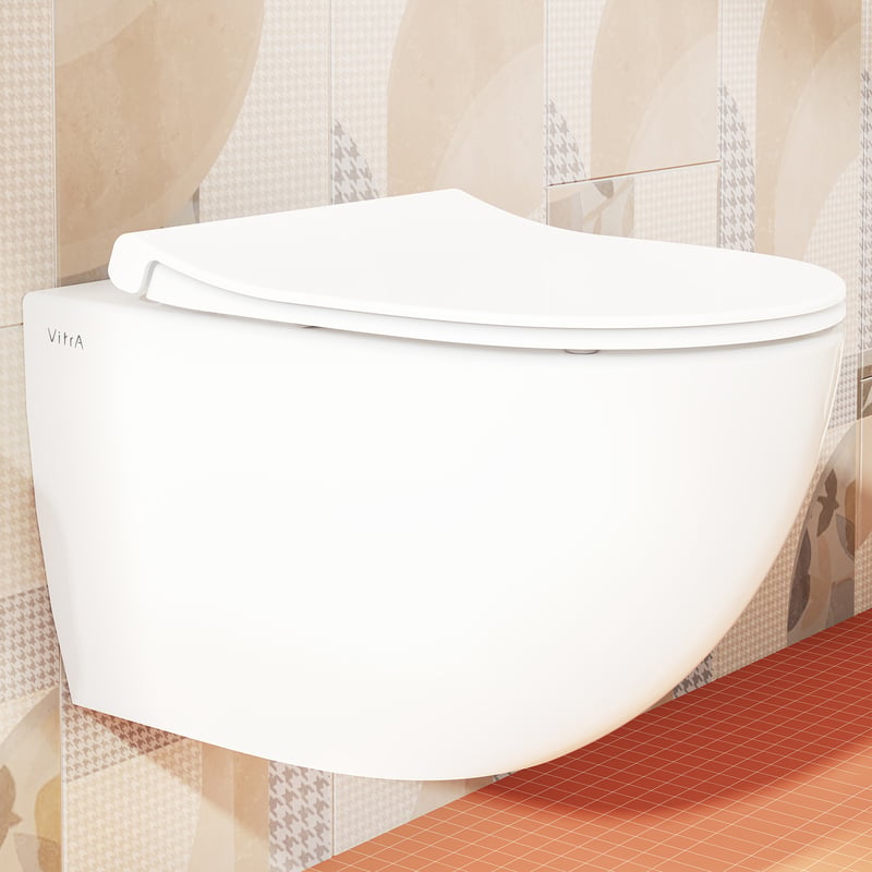VitrA Sento WC-Sitz mit Absenkautomatik & abnehmbar, edelweiß - 120 ...