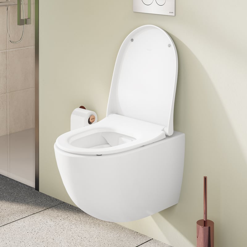 VitrA Sento WC-Sitz mit Absenkautomatik & abnehmbar, edelweiß - 130 ...