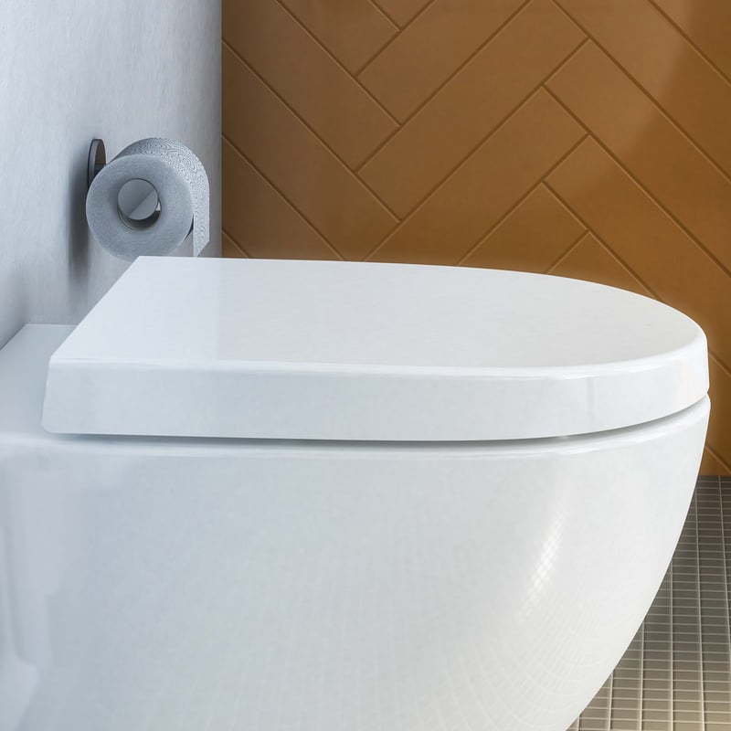 VitrA Sento WC-Sitz mit Absenkautomatik & abnehmbar, weiß - 86-003R409 ...