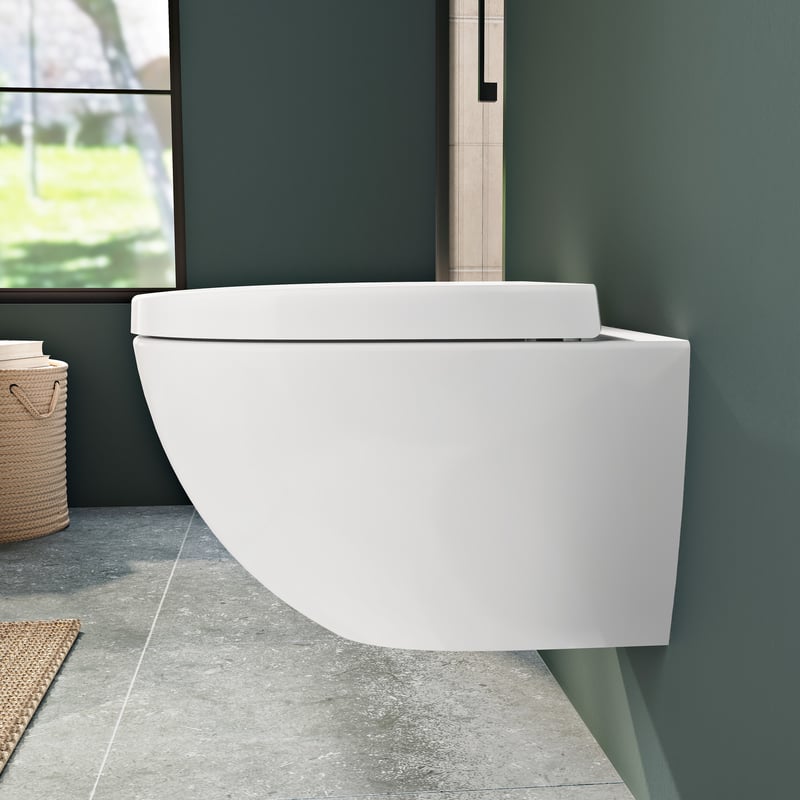 VitrA Sento WC-Sitz mit Absenkautomatik & abnehmbar, weiß - 86-003R409 ...