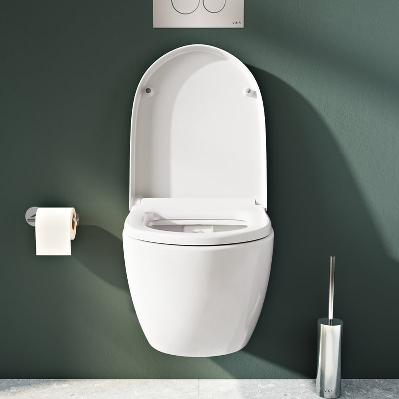 VitrA Sento WC-Sitz mit Absenkautomatik & abnehmbar, weiß - 86-003R409 ...