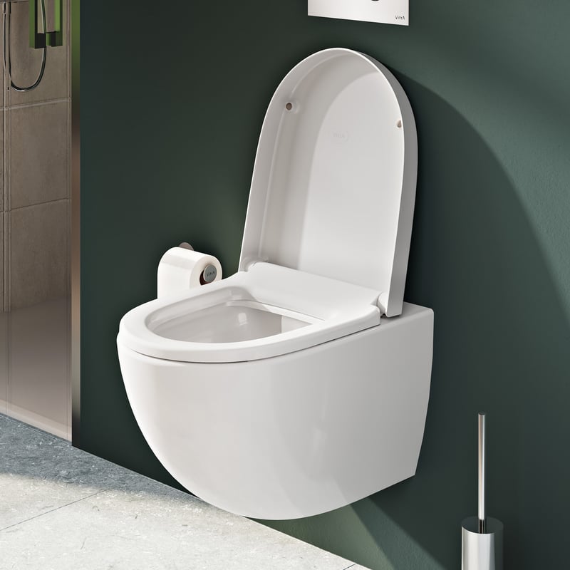 VitrA Sento WC-Sitz mit Absenkautomatik & abnehmbar, weiß - 86-003R409 ...